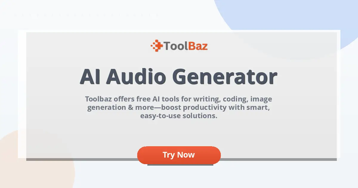 [FREE] AI Audio Generator - (No Login, Unlimited)