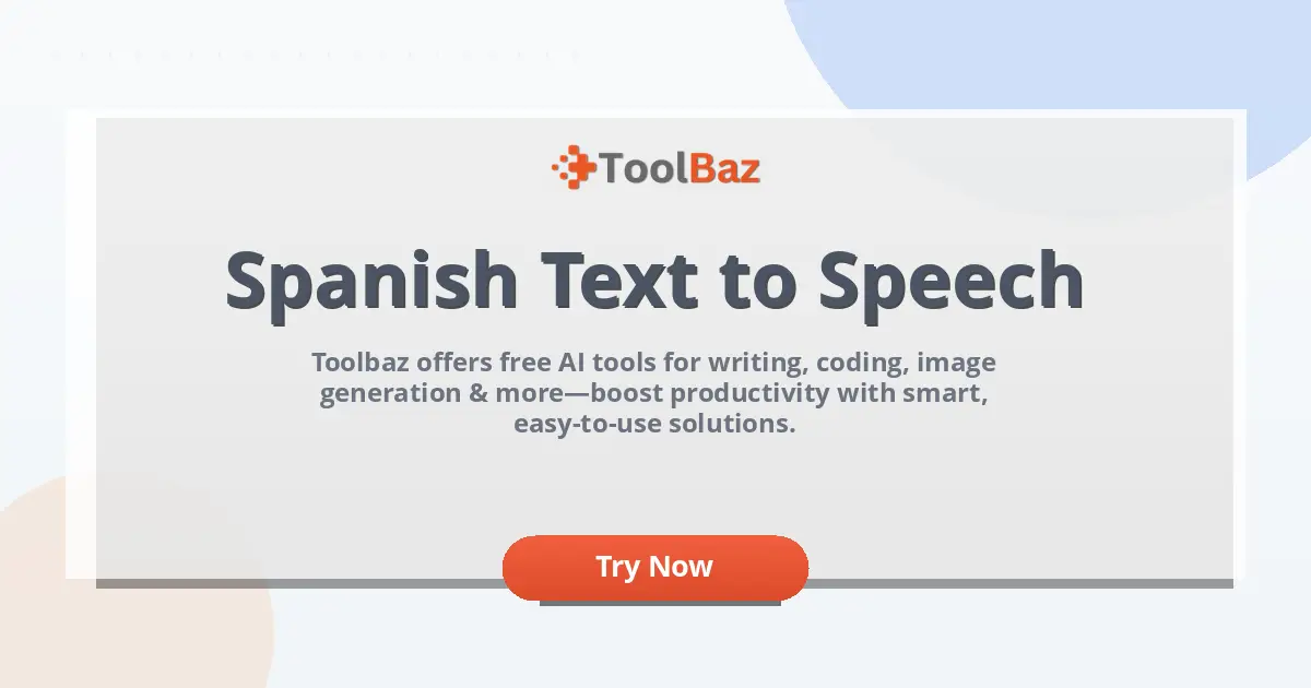 [FREE] Spanish Text to Speech - (No Login, Unlimited)