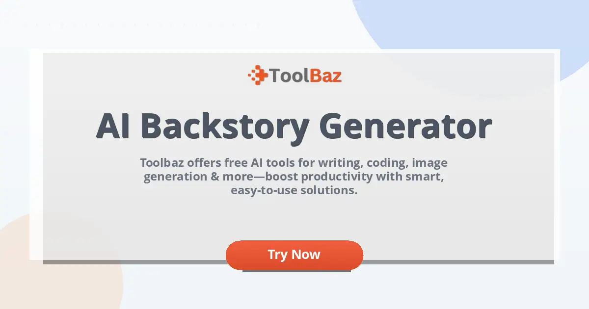 [FREE] AI Backstory Generator - (No Login & Unlimited)