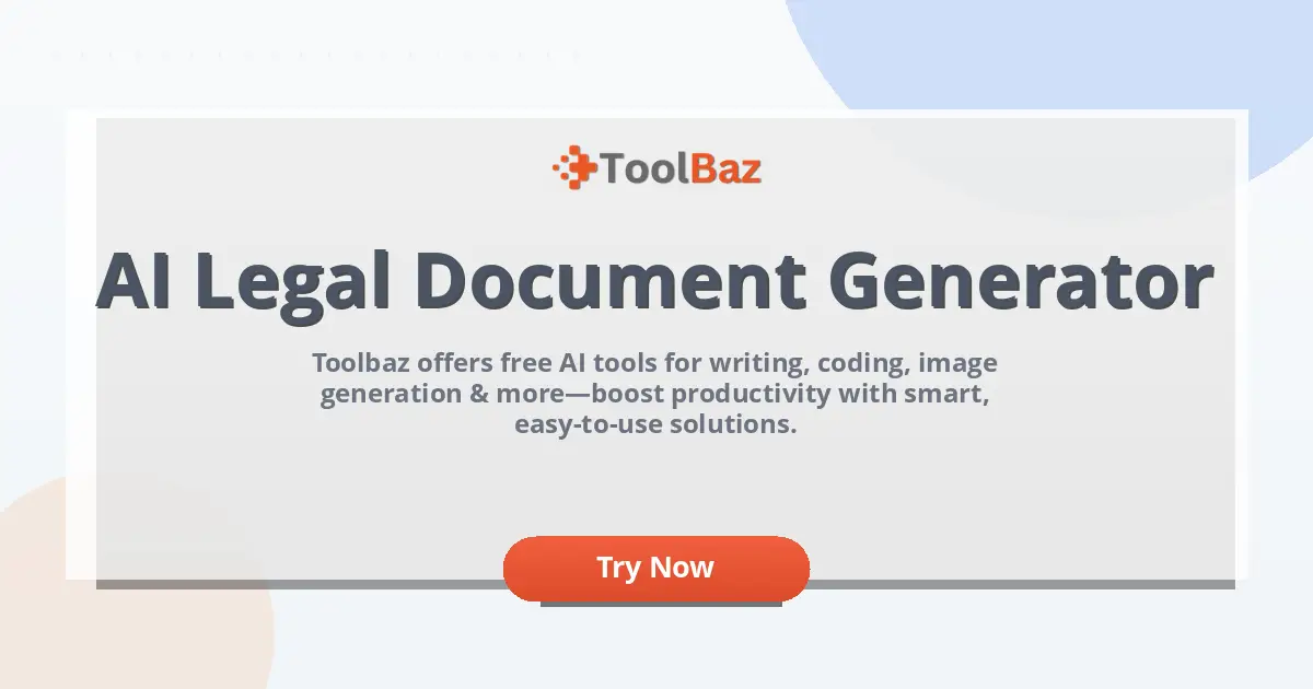 [FREE] AI Legal Document Generator - (No Login & Unlimited)