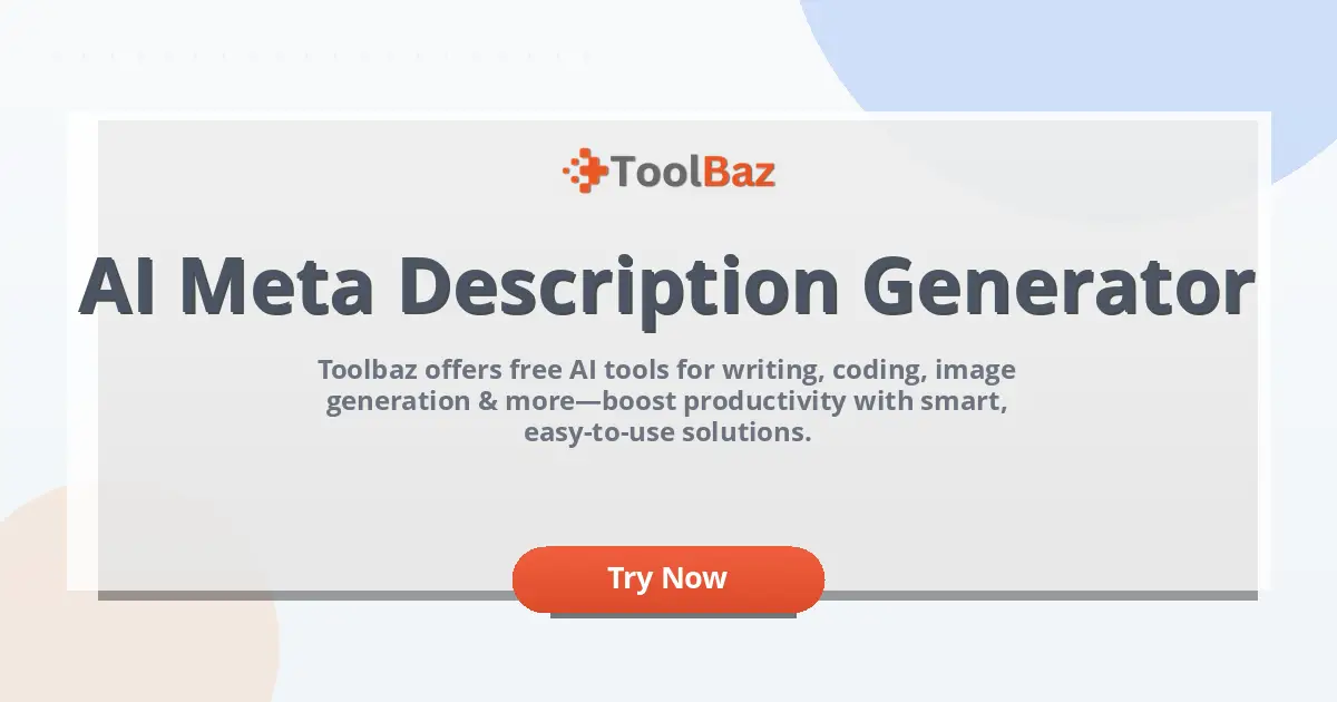 [FREE] AI Meta Description Generator - (No Login & Unlimited)