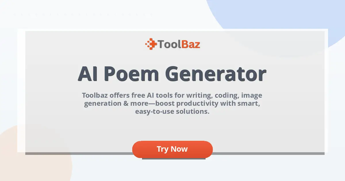 [FREE] AI Poem Generator - (No Login & Unlimited)