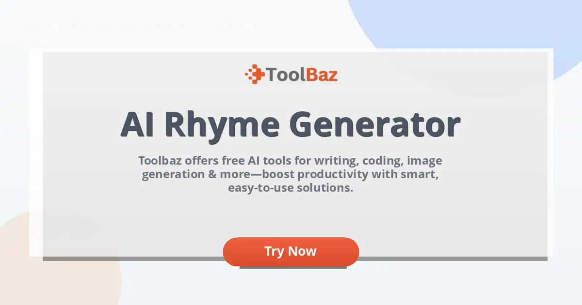 [FREE] AI Rhyme Generator - (No Login & Unlimited)