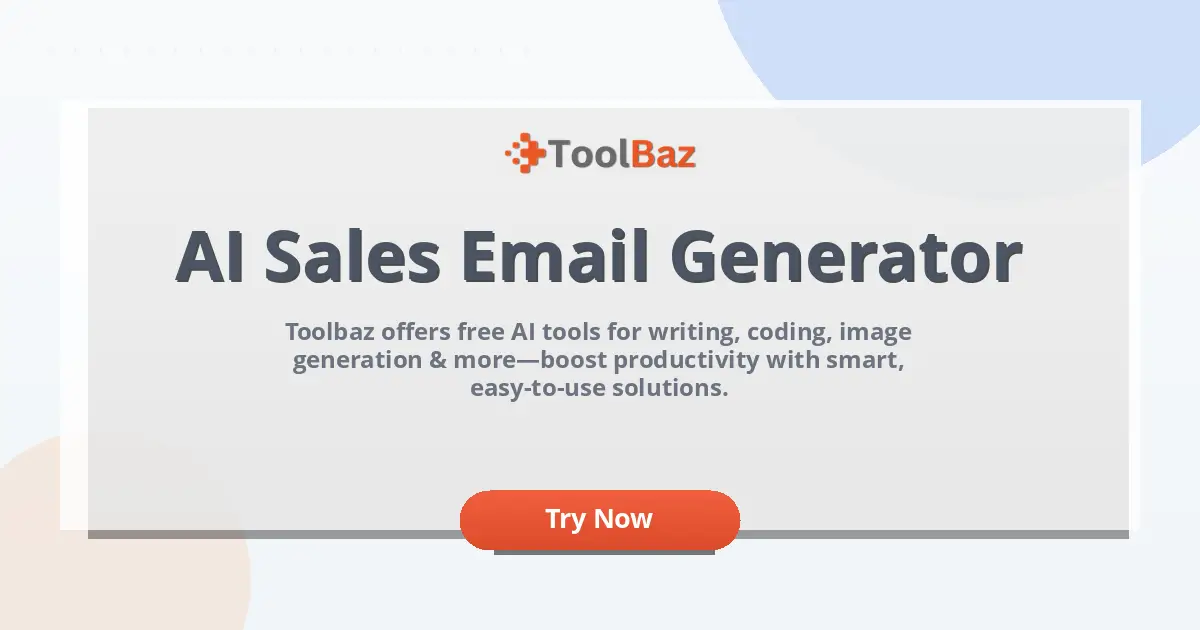 [FREE] AI Sales Email Generator - (No Login & Unlimited)