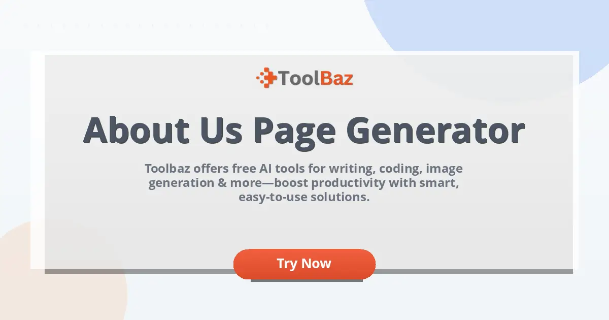 [FREE] About Us Page Generator - (No Login & Unlimited)