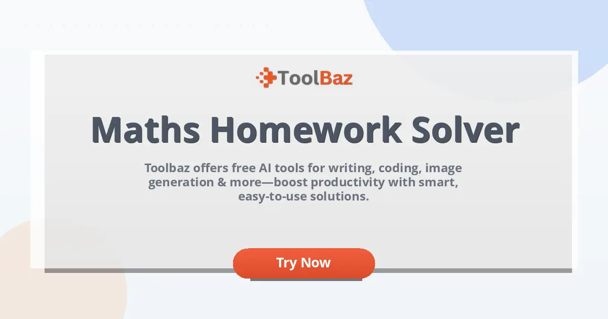 [FREE] Maths Homework Solver - (No Login & Unlimited)