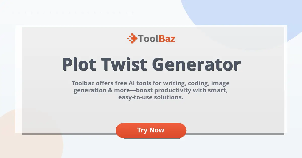 [FREE] Plot Twist Generator - (No Login & Unlimited)
