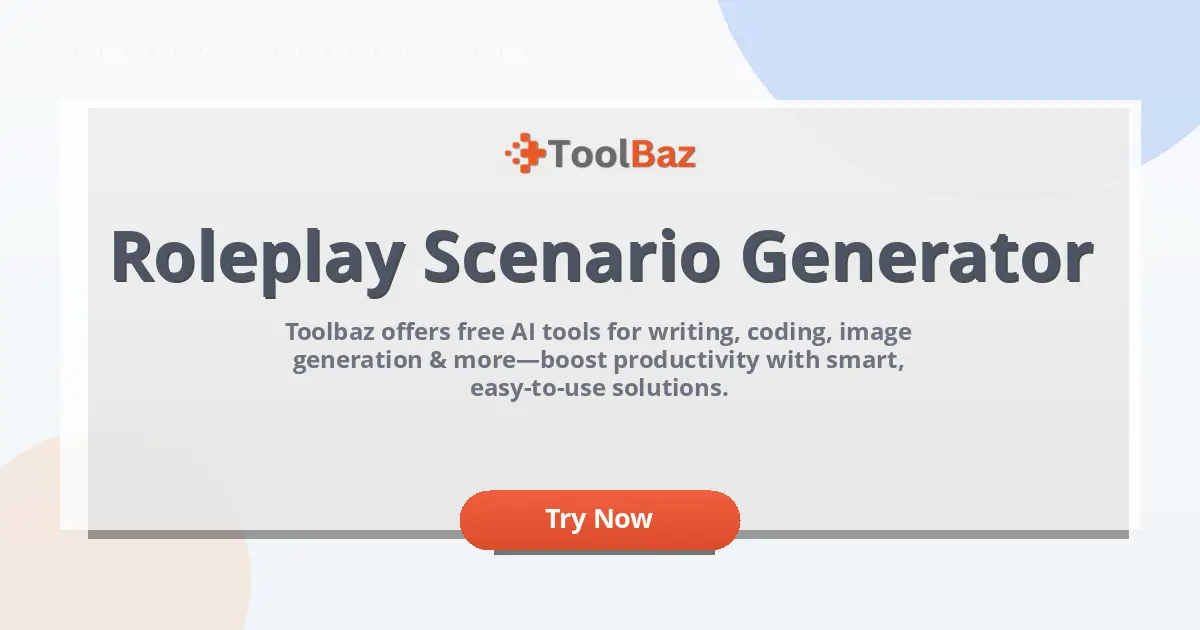 [FREE] Roleplay Scenario Generator - (No Login & Unlimited)
