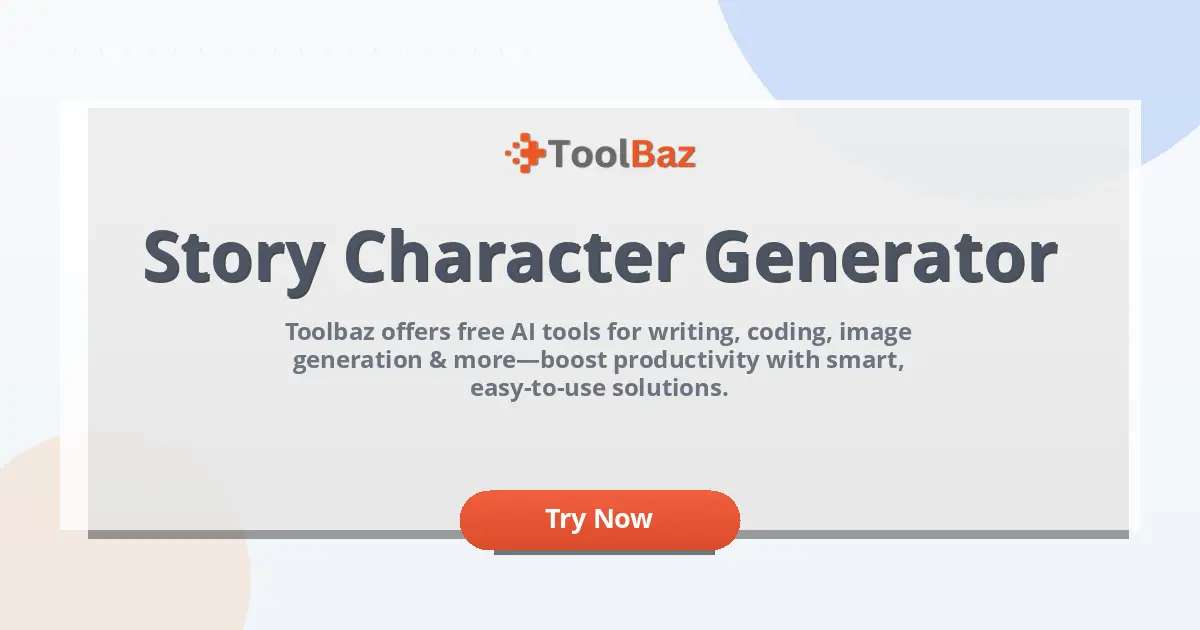[FREE] Story Character Generator - (No Login & Unlimited)